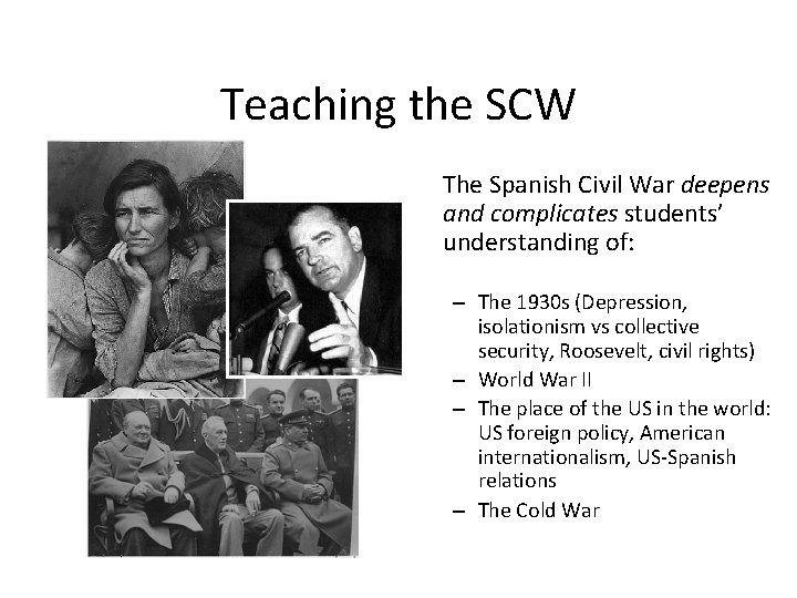 Teaching the Spanish Civil War Getting to the