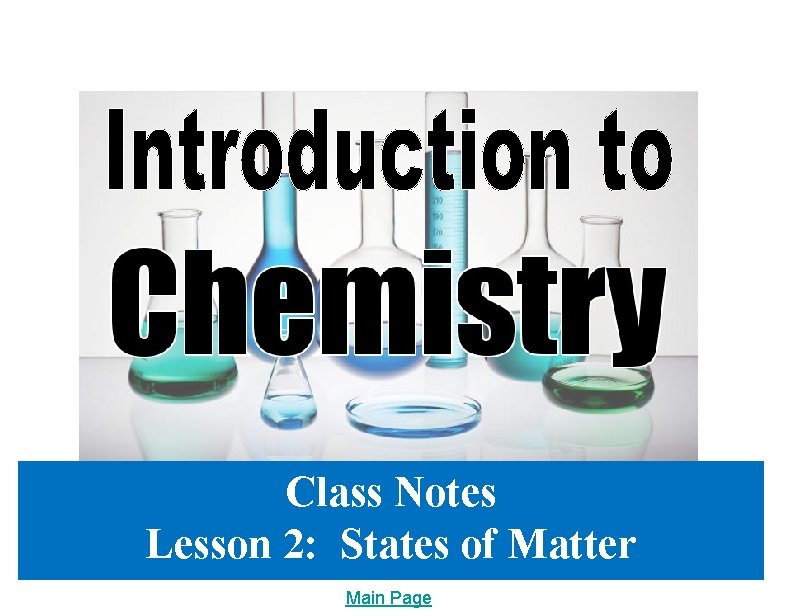 Lesson 1 Matter Lesson 2 States of Matter
