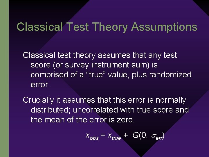 Item Analysis Classical and Beyond SCROLLA Symposium Measurement