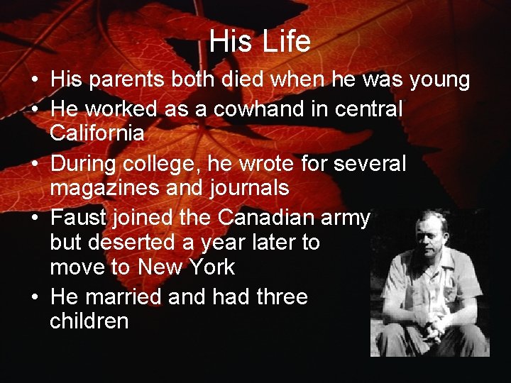 Max Brand Frederick Schiller Faust Frederick Schiller Faust