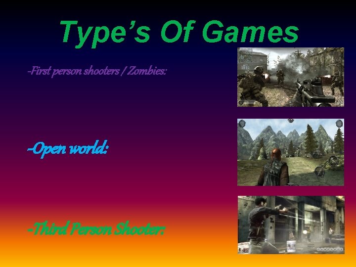 VIDEO GAME PRESENTATION Plus By Mac Pros and
