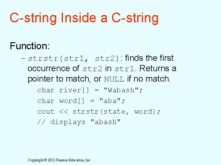 Chapter 10 Characters CStrings and More About the