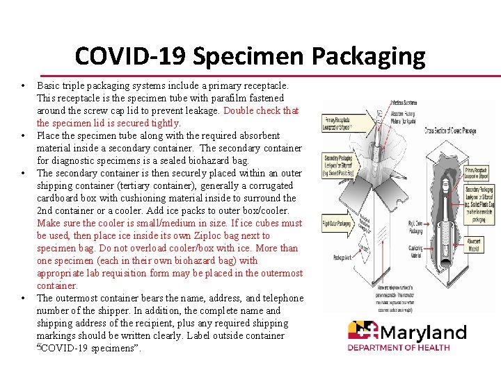 MDH Laboratories Administration Viral Transport Media VTM Specimen