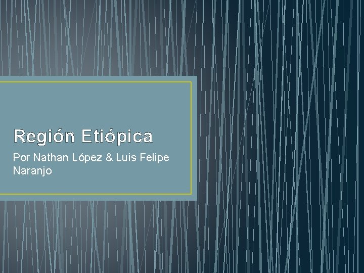 Regin Etipica Por Nathan Lpez Luis Felipe Naranjo