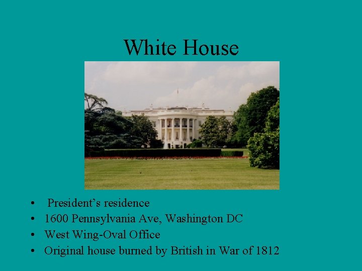 USA Points of Interest Structures Monuments Buildings Physical