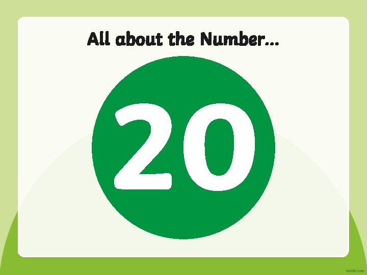 All about the Number 20 All about the
