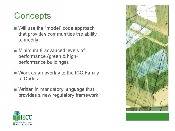 International Green Construction Code What is the IGCC