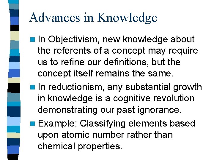Concepts Definitions Objectivism Diana Mertz Hsieh Arizona Objectivists