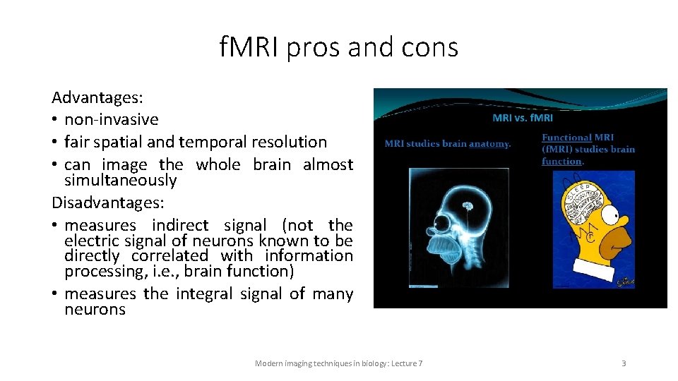 Modern imaging techniques in biology The physical background