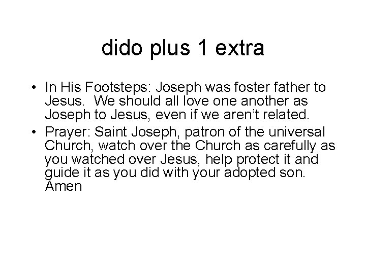St Joseph The beloved foster father of Jesus