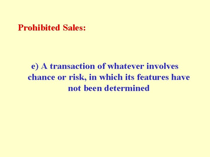 Lesson 77 Trade 2 Prohibited Sales The Prophet