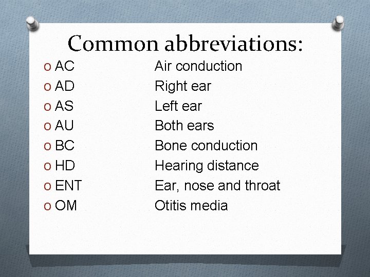 Special Senses Ears Chapter 15 Objectives O Identify