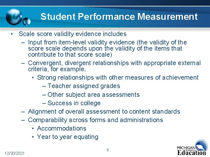 Measurement 102 Steven Viger Lead Psychometrician Office of