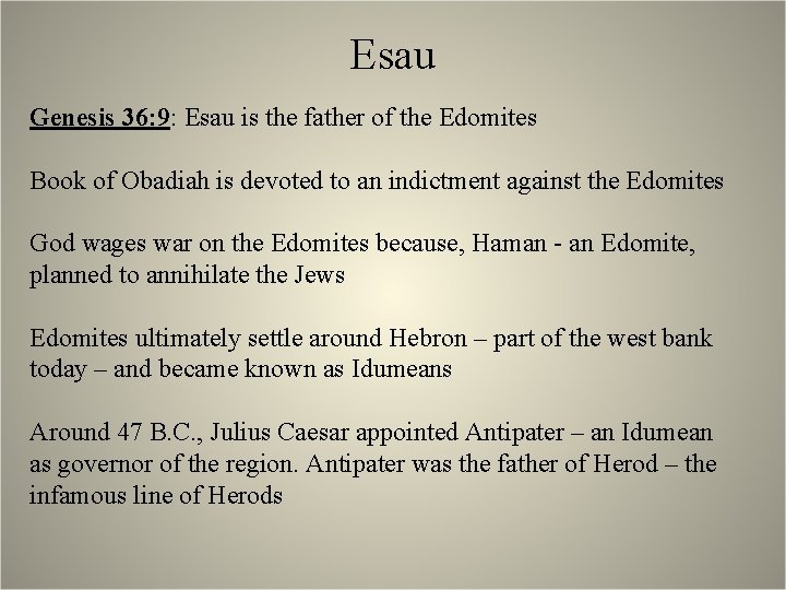 In The Beginning Lesson 8 Jacobs Family Relationships