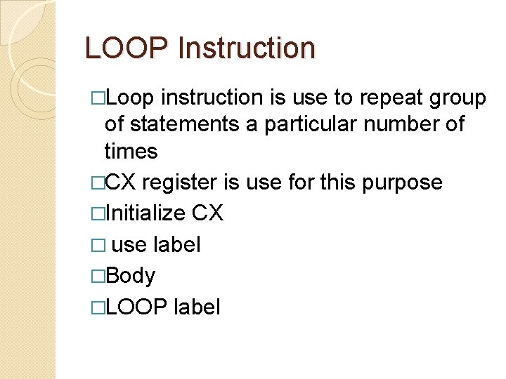 Computer Organization Assembly Language University of Sargodha Lahore