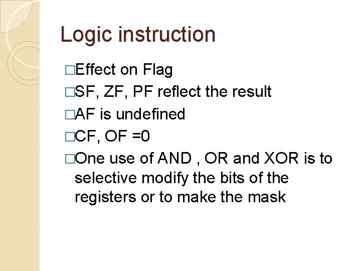 Computer Organization Assembly Language University of Sargodha Lahore