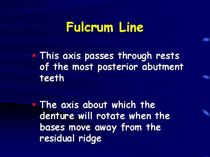 Indirect Retainers Rola M Shadid BDS MSc Movement