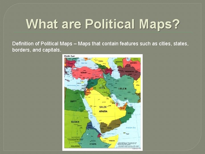 WarmUp Topic World Maps Try NOT to use