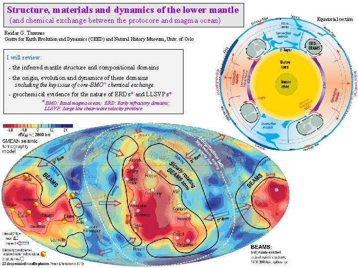 Structure materials and dynamics of the lower mantle