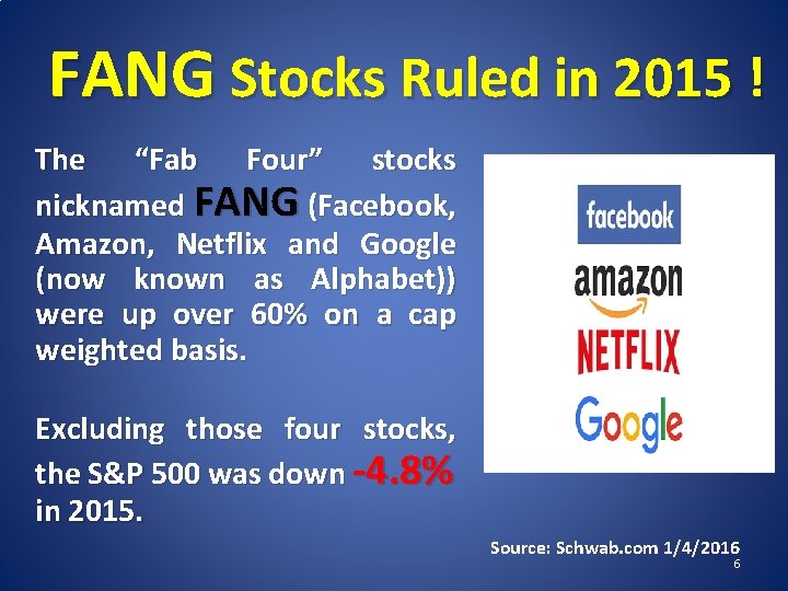 Looking Ahead to 2016 Presented by Advisor Name