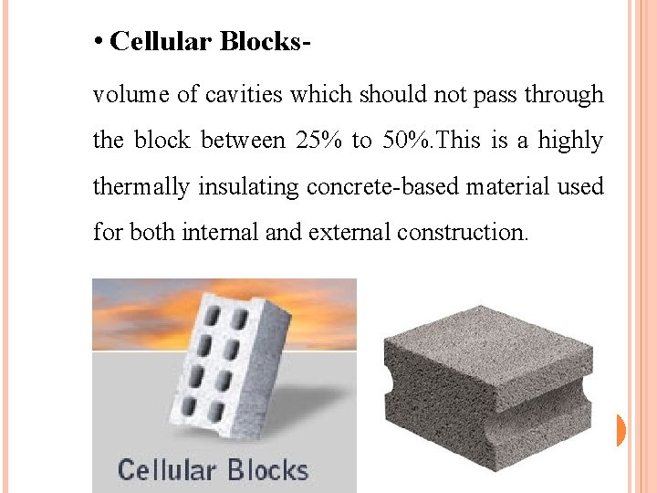 CONCRETE AND MUD BLOCKS BMC 3 rd A