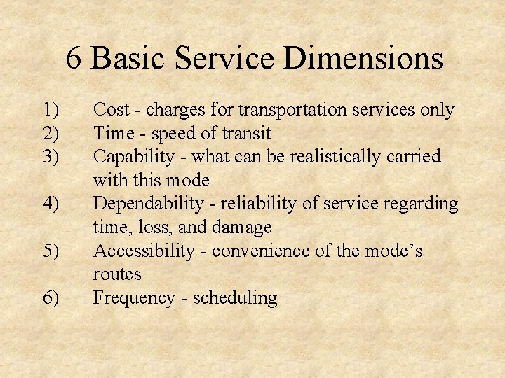 Objectives of the Logistics System Coordination Movement Total