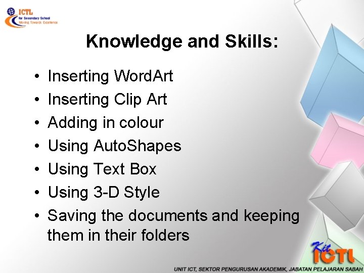 Lesson 07 Editing Document DRAWING TOOLBAR Learning Outcomes