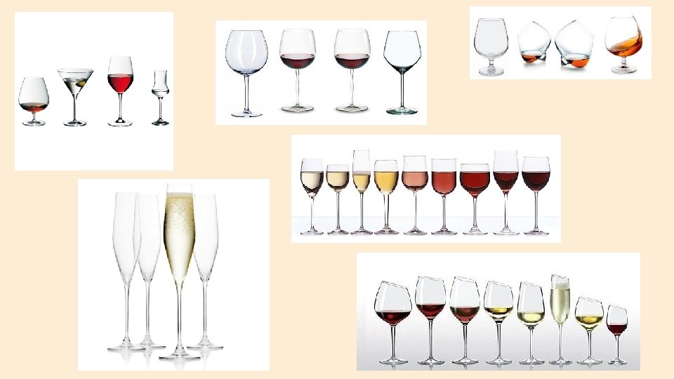 Types of table setting Types of cutlery glasses