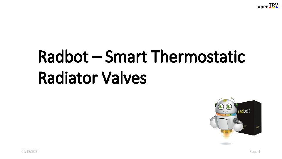 Radbot Smart Thermostatic Radiator Valves 20122021 Page 1