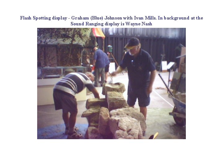 Flash Spotting display Ross Baker with Graham Blue