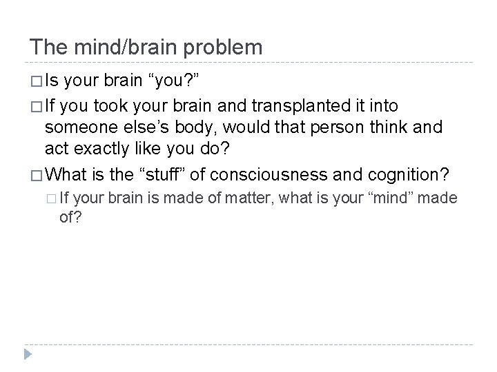 Introduction to Cognitive Neuroscience Topic 1 An Overview