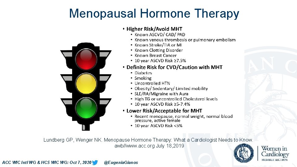 Menopause and Cardiovascular Risk Weighing and Balancing Risks
