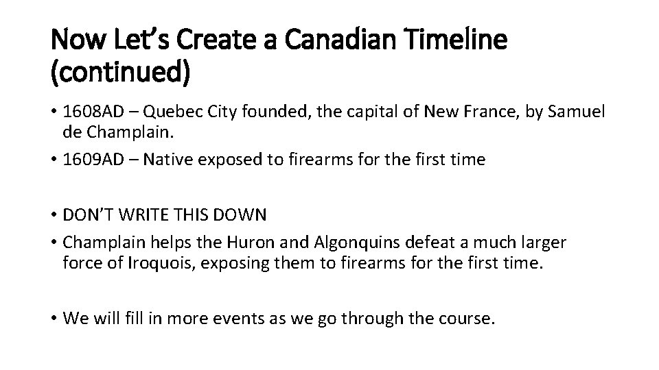 Timelines What are they and why are they