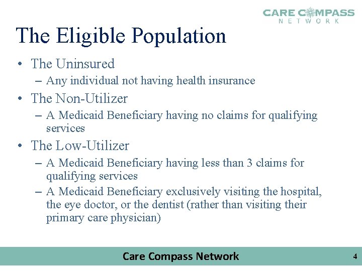 Patient Activation Emily Balmer ebalmercarecompassnetwork org The Project