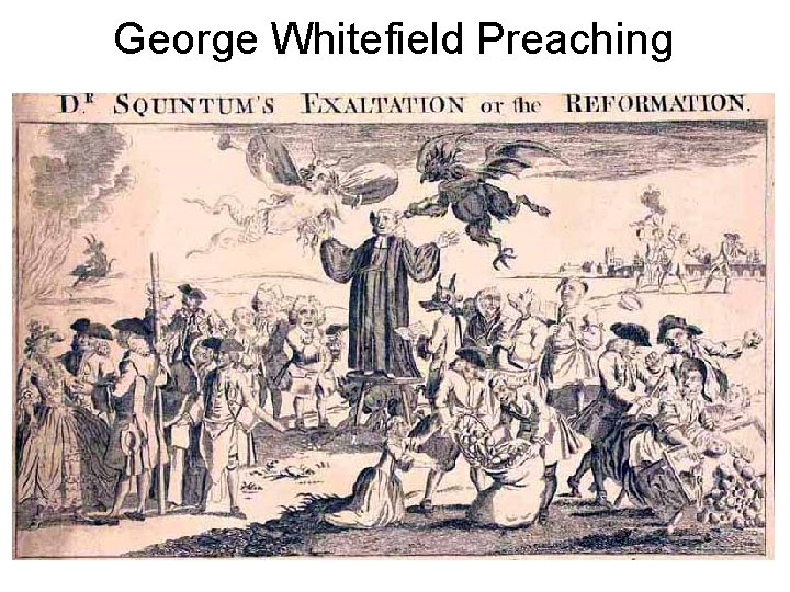 The Great Awakening Peaked between 1730 s and