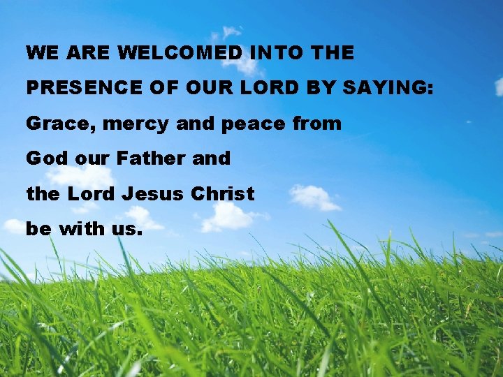 Welcome to Worship for Sunday 21 March 2021