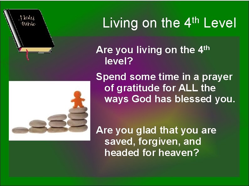 Living on th the 4 Level Ephesians 5