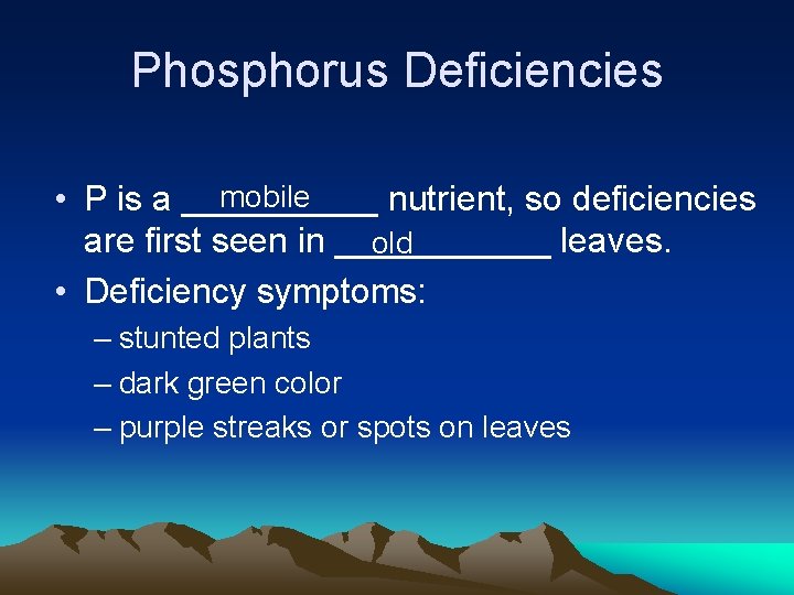 Phosphorus Section J Soil Fertility and Plant Nutrition