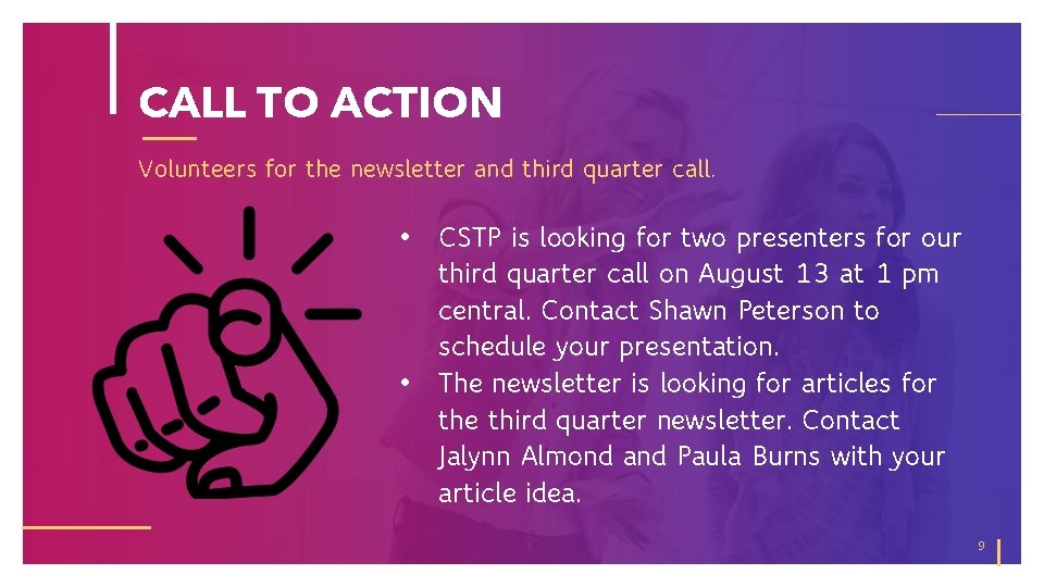 2020 CSTP nd 2 Quarter Call Some oldfashioned