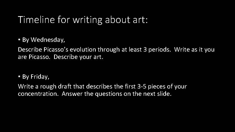 The Evolution of Pablo Picasso Writing about art