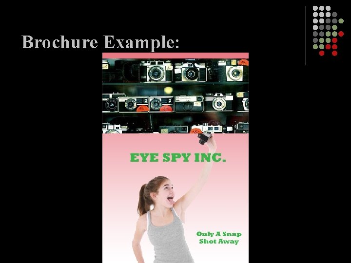 EYE SPY INC A presentation for EYE SPY