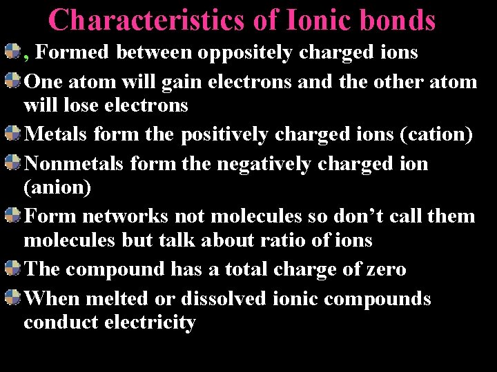 Chapter 4 The structure of matter What are