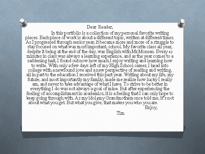 Dedication Letter Dear Reader Career Choice Career Choice