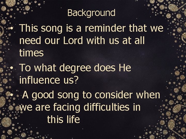 Be With Me Lord 27 Sacred Selections Background