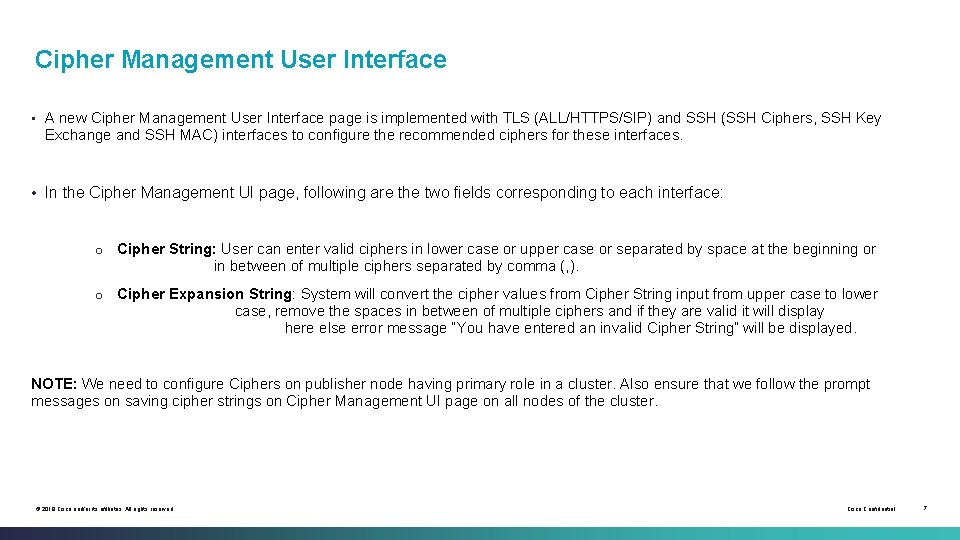 Unity Connection Cipher Control To Manage Ciphers July