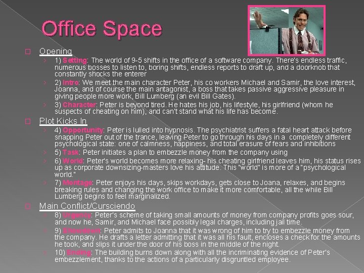 Anatomy of a Film By Matthew Gardener Key