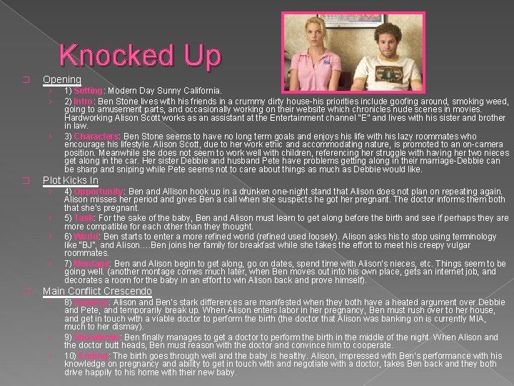 Anatomy of a Film By Matthew Gardener Key