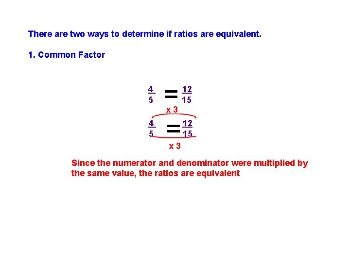 Ratio and Rates Writing Ratios Return to Table