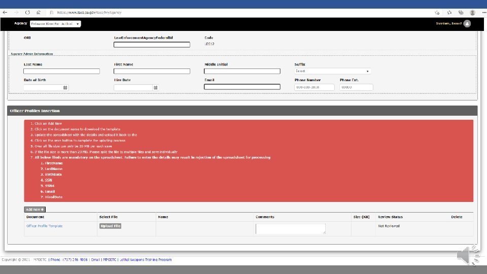 Session 4 Act 57 Law Enforcement Database Introduction