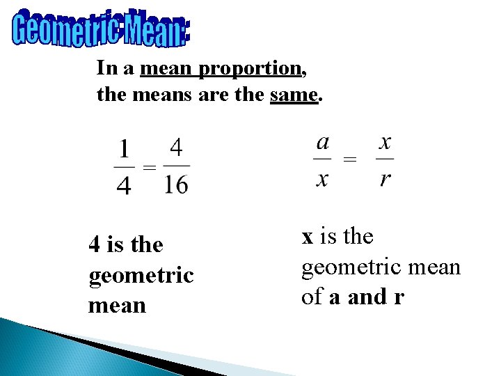 NOTES 8 1 RATIOS AND PROPORTIONS Ratio a